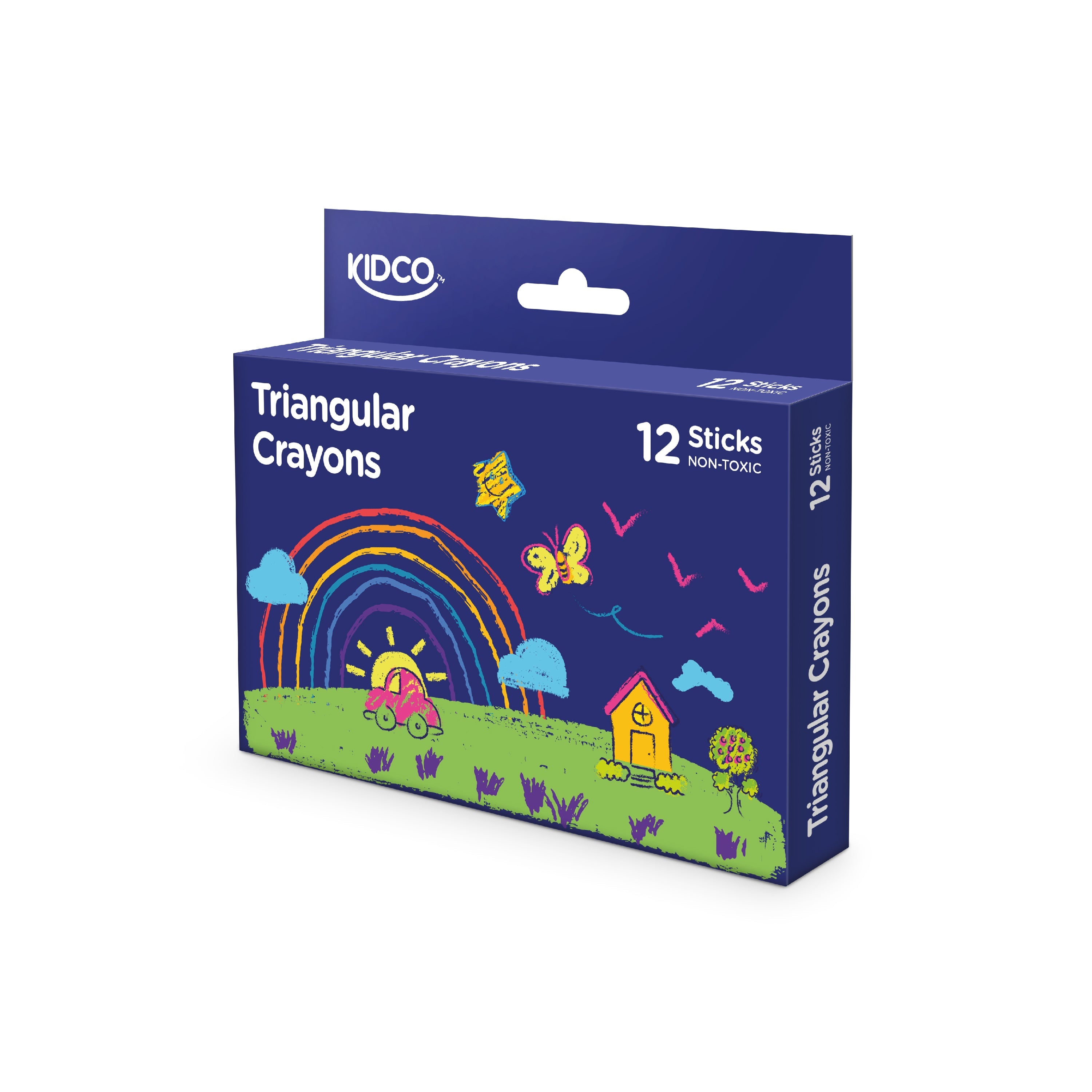 Triangular Crayons - 12 Sticks - Kidco – FortBrands.pk