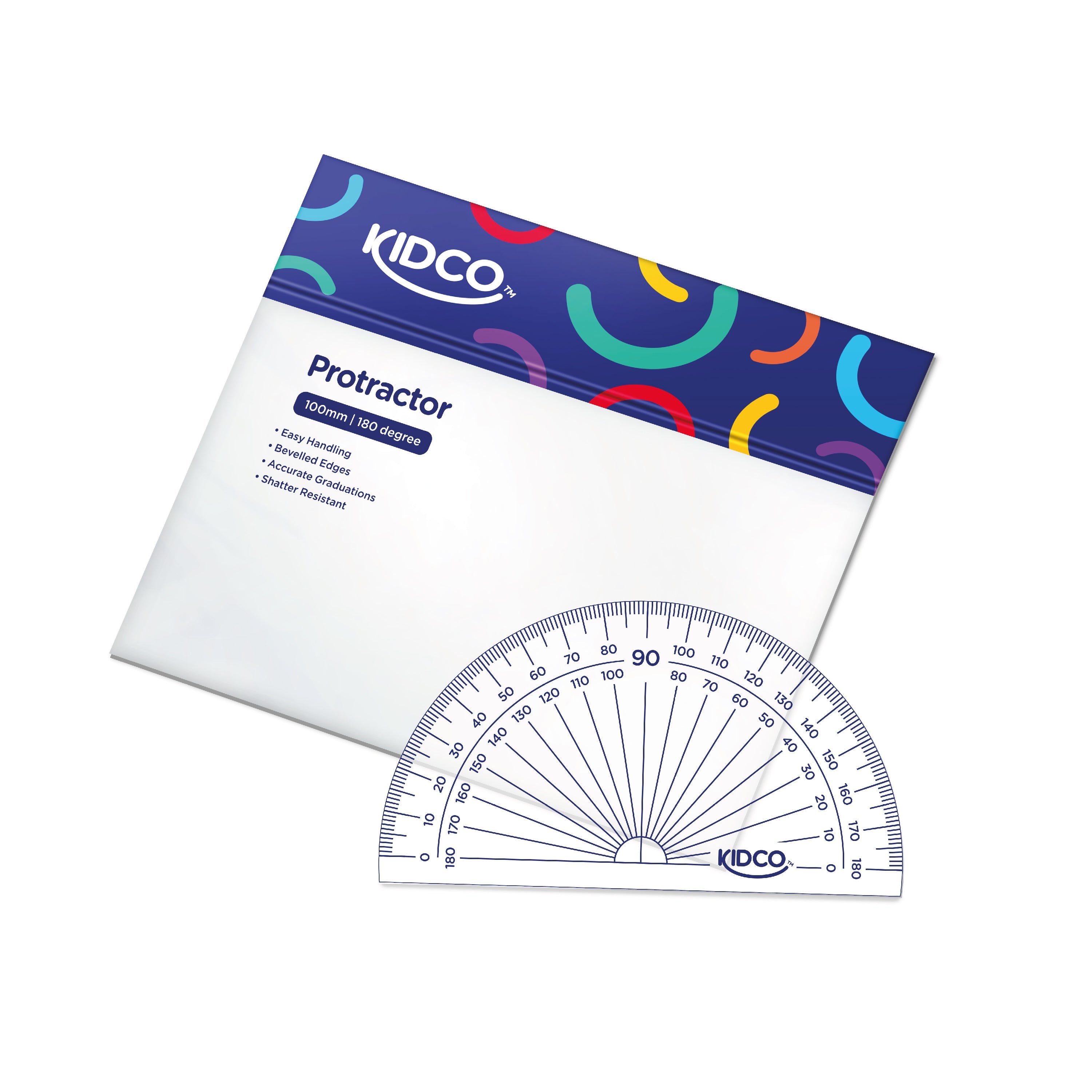 Protractor - 100mm | 180 degree - Kidco – FortBrands.pk